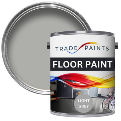 Trade Paints Heavy Duty Floor Paint Light Grey 5L