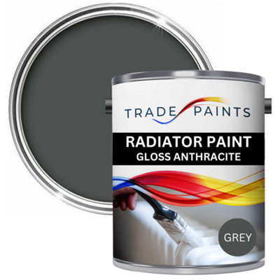 Trade Paints Radiator Paint Gloss Anthracite Grey 1L