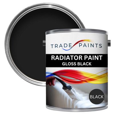 Trade Paints Radiator Paint Gloss Black 1L