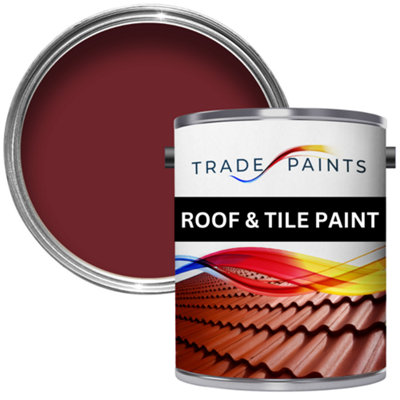 TRADE PAINTS ROOF & TILE PAINT BRICK RED 5L