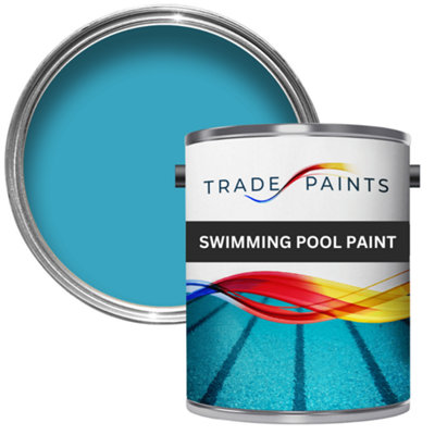 Trade Paints Swimming Pool Paint - Mermaid Blue 18E51 - 5L