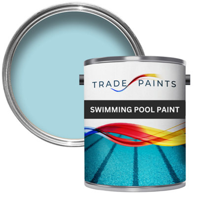 Trade Paints Swimming Pool Paint - Ribbon Blue 18E50 - 5L