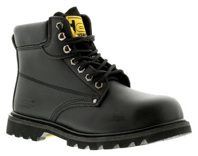 Tradesafe Mens Safety Boots Bulldoze Lace Up black | DIY at B&Q