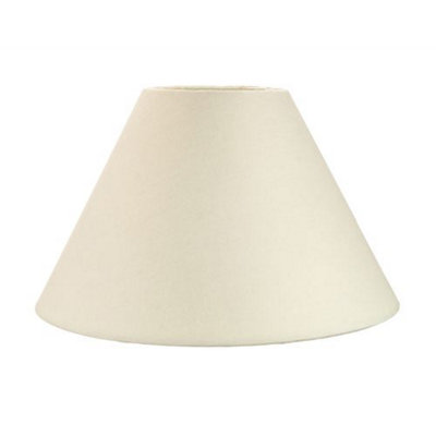 Traditional 12 Cream Cotton Coolie Lampshade Suitable for Table Lamp or ...
