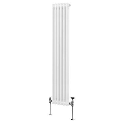 Traditional 2 Column Radiator - 1800 x 292 mm - White | DIY at B&Q