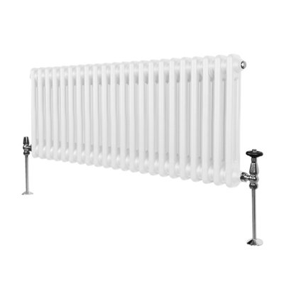 Traditional 2 Column Radiator - 300 x 1012 mm - White | DIY at B&Q