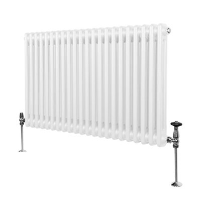 Traditional 2 Column Radiator - 600 x 1012 mm - White | DIY at B&Q