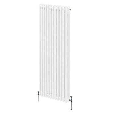 Traditional 3 Column Radiator - 1800 x 562 mm - White | DIY at B&Q
