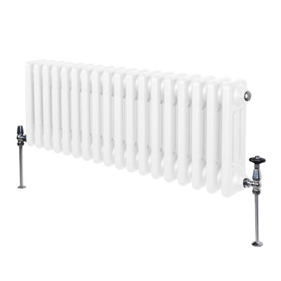 Traditional 3 Column Radiator - 300 x 832 mm - White | DIY at B&Q