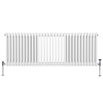 Traditional 3 Column Radiator - 600 x 1462 mm - White | DIY at B&Q