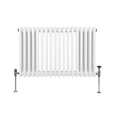 Traditional 3 Column Radiator - 600 x 832 mm - White | DIY at B&Q