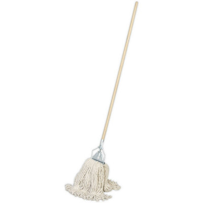 Traditional 450g Kentucky Mop - Extra Thick Absorbent Cotton - Wooden ...