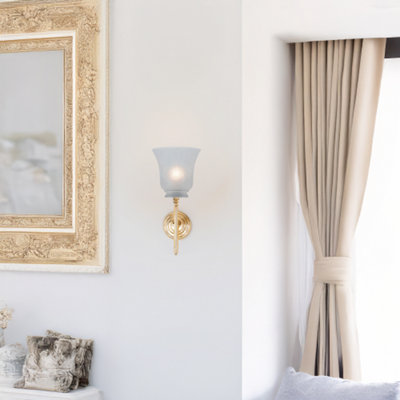 Traditional and Classic Pair of White Alabaster Glass Shades with ...