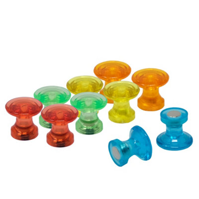 Traditional Assorted Magnetic Map Pin Magnets for Fridge, Whiteboard ...