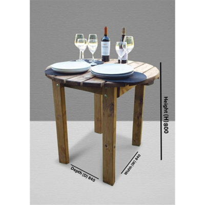 Traditional Circular BBQ Table