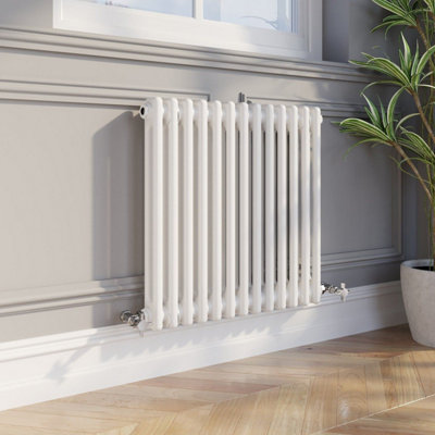 Traditional Colosseum Horizontal Double Bar Column Radiator 600 x 605mm ...