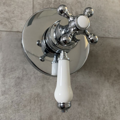 Traditional Dual Control Thermostatic Concealed Shower Mixer Valve ...
