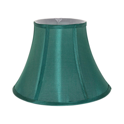 Traditional Empire Shaped 12 Inch Lamp Shade in Rich Silky Green Cotton ...