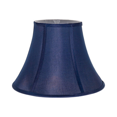 Traditional Empire Shaped 12 Inch Lamp Shade in Rich Silky Navy Cotton ...