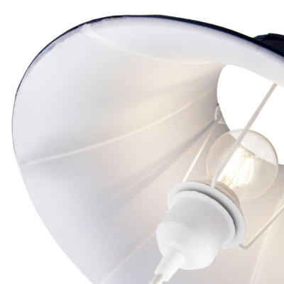 Traditional Empire Shaped 12 Inch Lamp Shade in Rich Silky Navy Cotton ...