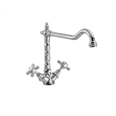 Traditional French Classic Mono Sink Mixer Tap - Chrome - Balterley ...