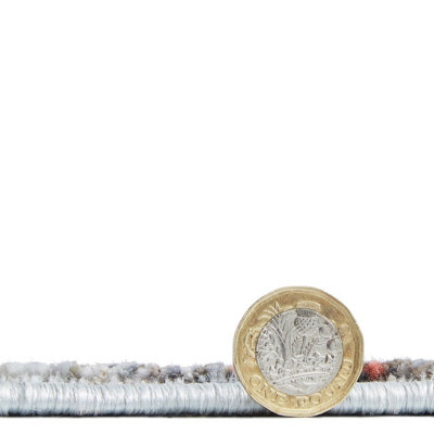 Traditional Grey Terra Abstract Easy To Clean Rug For Dining Room-120cm ...