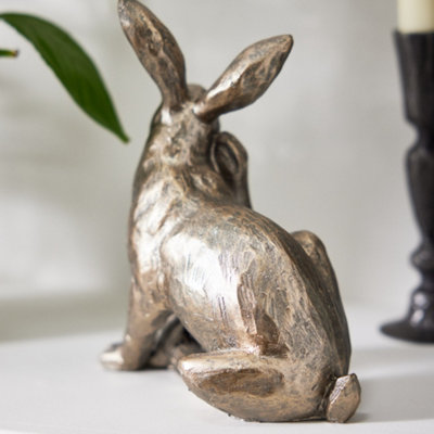 Traditional Home Decoration Bronze Rabbit Hare Ornament