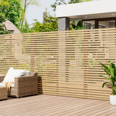 Traditional Lap 6ft Wooden Fence panel Decorative fence panel Perfect ...