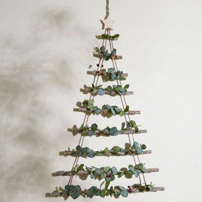 Traditional Mistletoe Berry Xmas Decor Christmas Tree Ladder Hanging ...