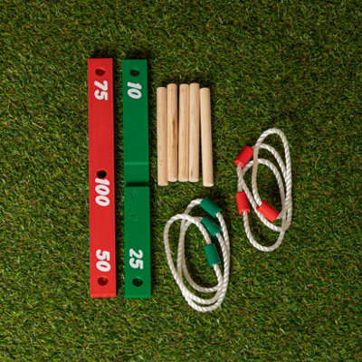 Traditional Outdoor Wooden Garden Quoits Game