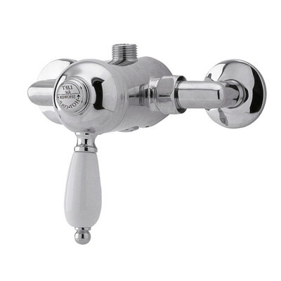 Traditional Round Concealed Manual Shower Valve (1 Outlet) - Chrome