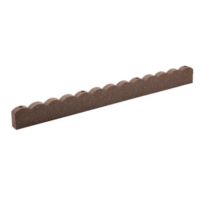 Traditional Scalloped Paving Edging 1.20m Brown - Garden Border Lawn ...