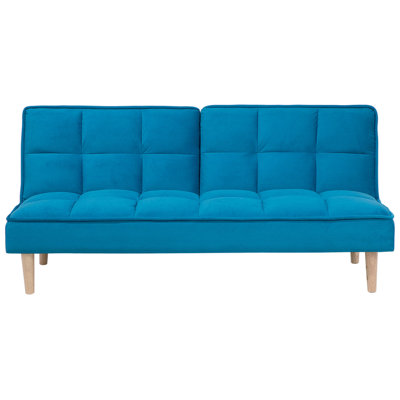 Traditional Sofa Bed Sea Blue SILJAN | DIY at B&Q