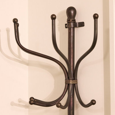 TRADITIONAL STYLE WALL MOUNTED HALLWAY COAT STAND AND UMBRELLA STAND