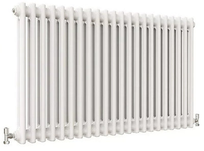 Traditional White 600mm x 830mm Cast Iron Radiator 2 Column
