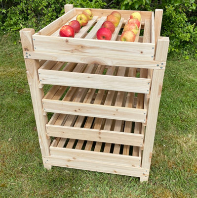 Traditional Wooden Apple Storage Rack (5 Drawer)