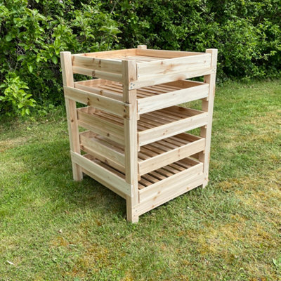 Traditional Wooden Apple Storage Rack (5 Drawer)