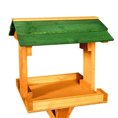 Traditional Wooden Bird House Table