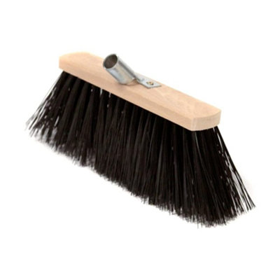 Traditional Wooden Broom with Extra Long Medium Soft Bristles (30 cm ...