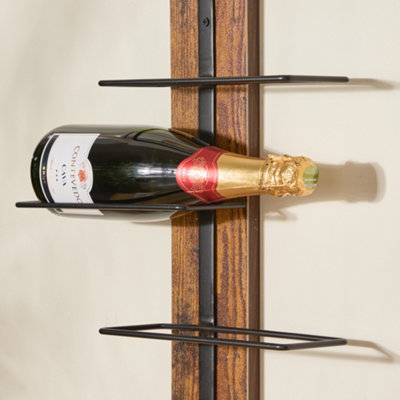 Traditional Wooden Upright 8 Bottle Wine Rack Wine Bottle Holder