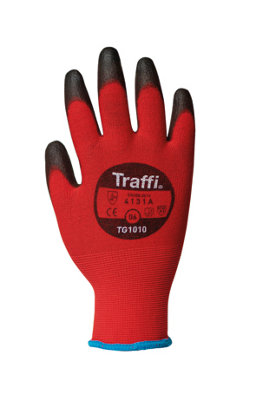 Traffi TG1010 Cut A Nylon PU Glove Pack of 10 Size 8