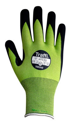 Traffi TG5240 LXT Cut C MicroDex Nitrile Glove Pack of 10 Size 10