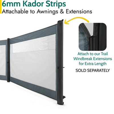 Trail Air Windbreak Inflatable Windbreaker Camping Caravan 3 Panel With ...