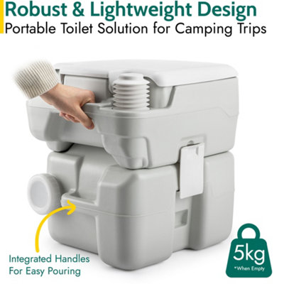 Trail Camping Toilet Portable 20L Flushable Porta Potty Loo Fishing ...