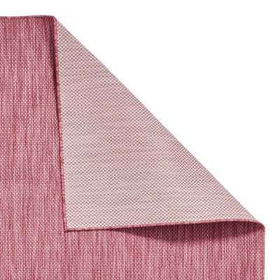 Trail Flat Weave Plain Rug - Red - 120x170