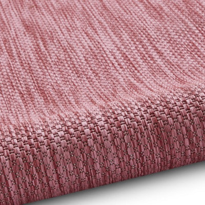 Trail Flat Weave Plain Rug - Red - 120x170