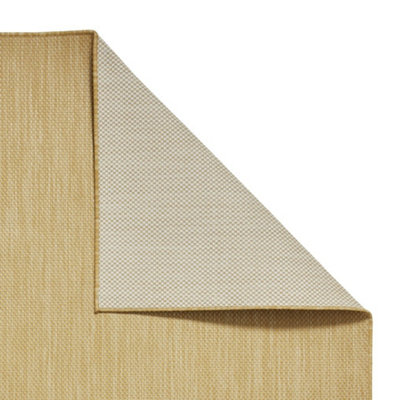 Trail Flat Weave Plain Rug - Yellow - 120x170