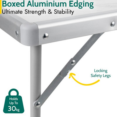 Trail Folding Camping Picnic Table Portable Lightweight Easy Fold with ...