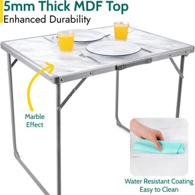 Trail Folding Camping Picnic Table Portable Lightweight Easy Fold with ...