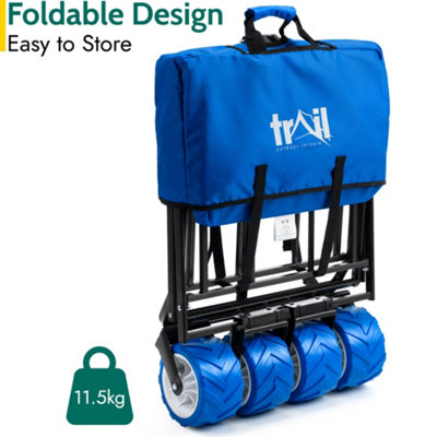 Trail Outdoor Leisure Folding Beach Trolley All Terrain Wheels 60KG ...
